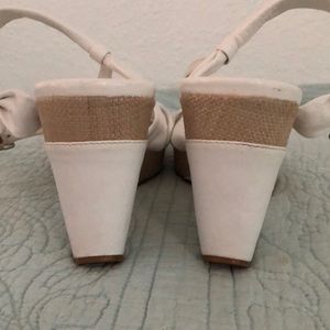 Michelle D | Shoes | Michelle D White Wedge Sandals | Poshmark